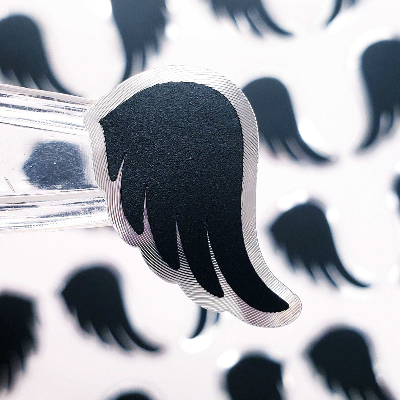 Black Angel Wing Stickers – Fairy Dust Decals