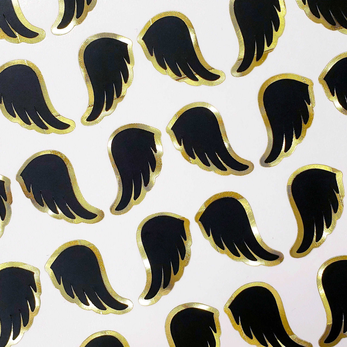 Black and Gold Angel Wing Stickers – Fairy Dust Decals