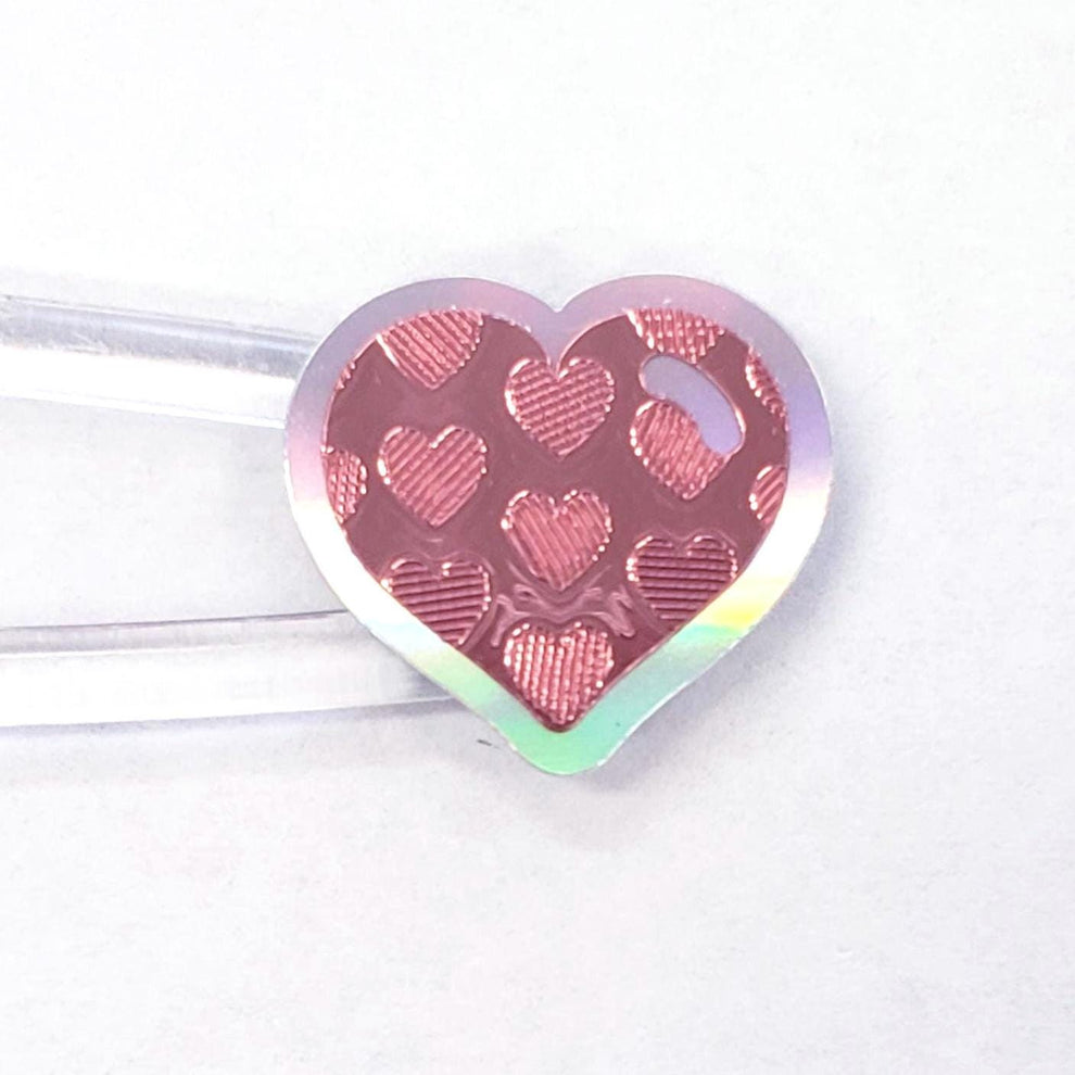 Pink Heart Pattern Sticker Sheet – Fairy Dust Decals