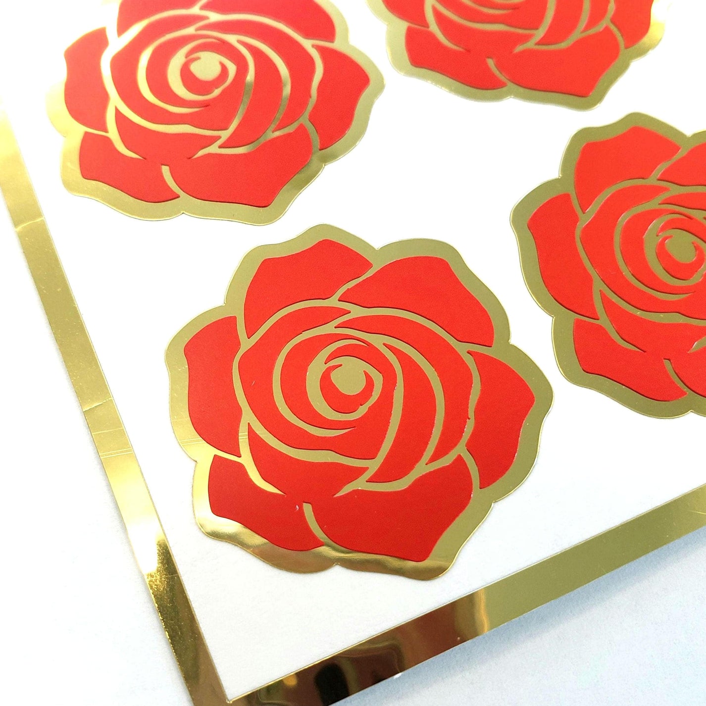 Red Roses Sticker Sheet, set of 15 – Fairy Dust Decals
