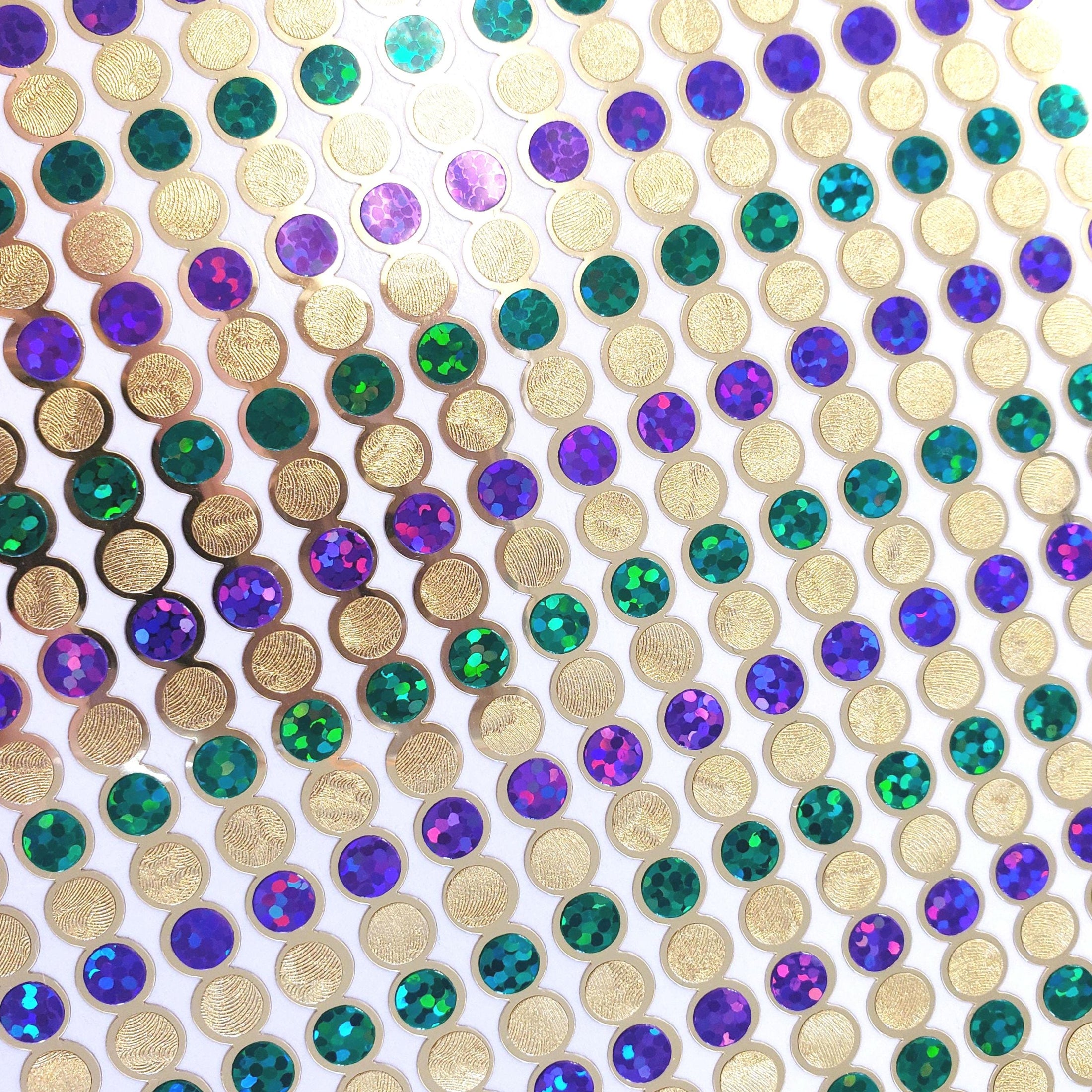 Mardi Gras Bead Stickers, set of 16 – Fairy Dust Decals