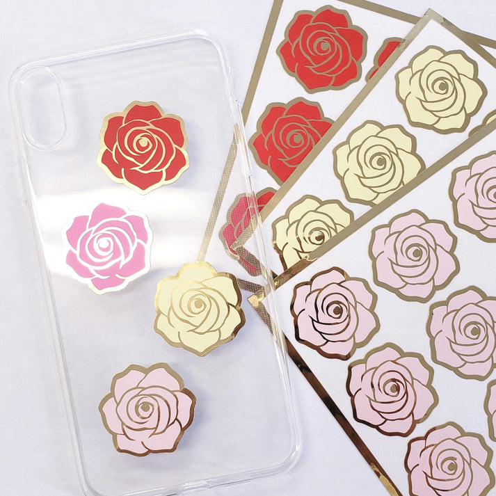 Red Roses Sticker Sheet, set of 15 – Fairy Dust Decals